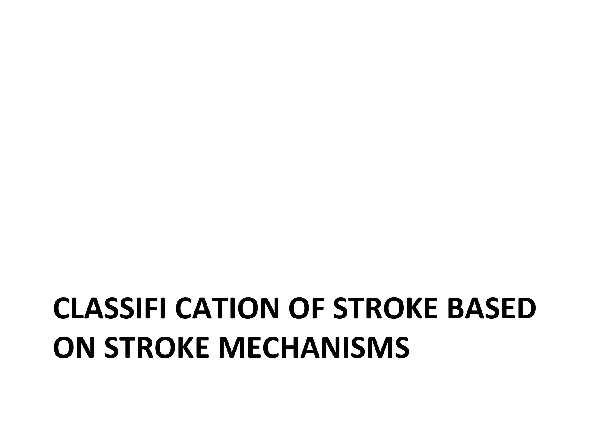 Pathophysiology of ISchemic Stroke | PPTX