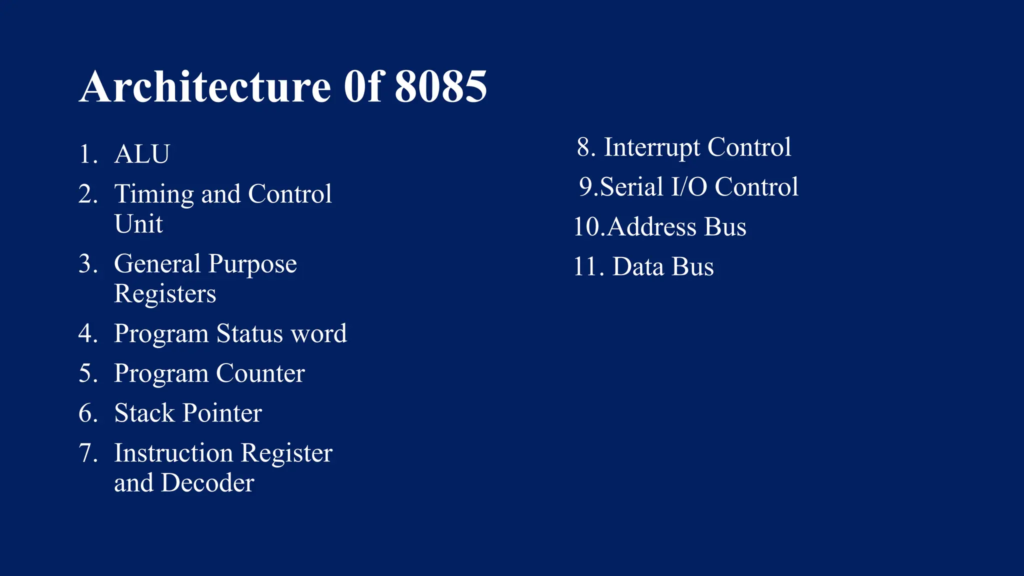 Microprocessor 8085 Architecture with functional block diagram.pptx