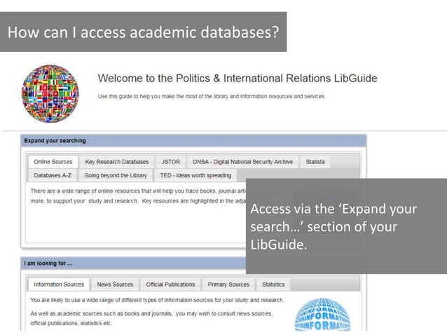 MPA - What are academic databases? | PPTX