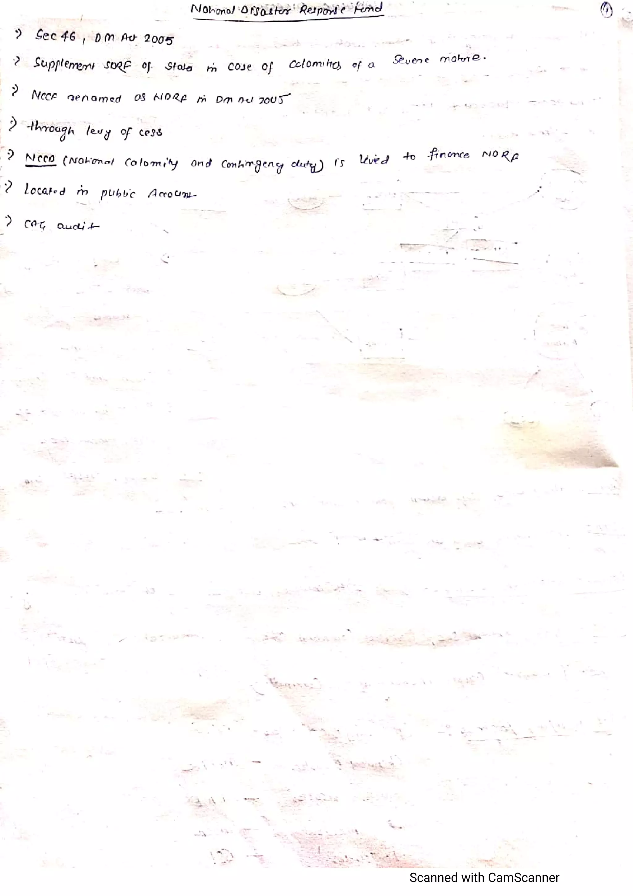 MPA_001_Understaing_Natural_Disaster_Handwritten_Notes | PDF