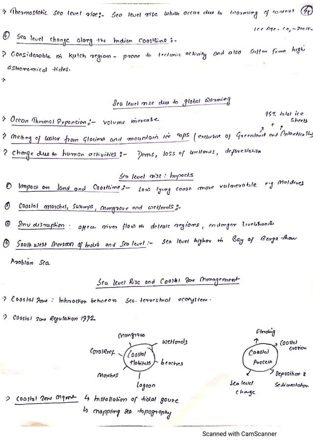 MPA_001_Understaing_Natural_Disaster_Handwritten_Notes | PDF