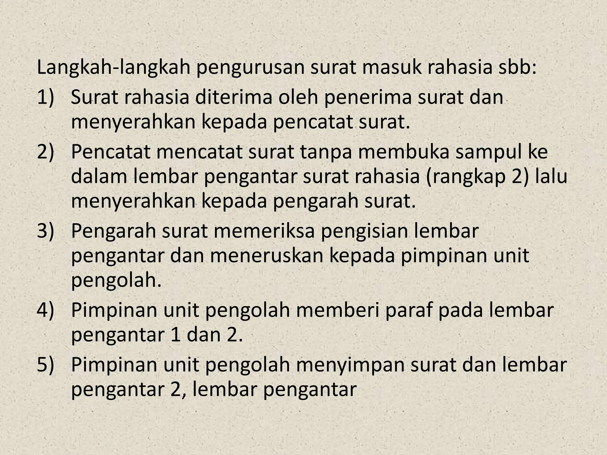 Materi Bab 2 Pengelolaan Surat Atau Dokumen Kantor | PPT