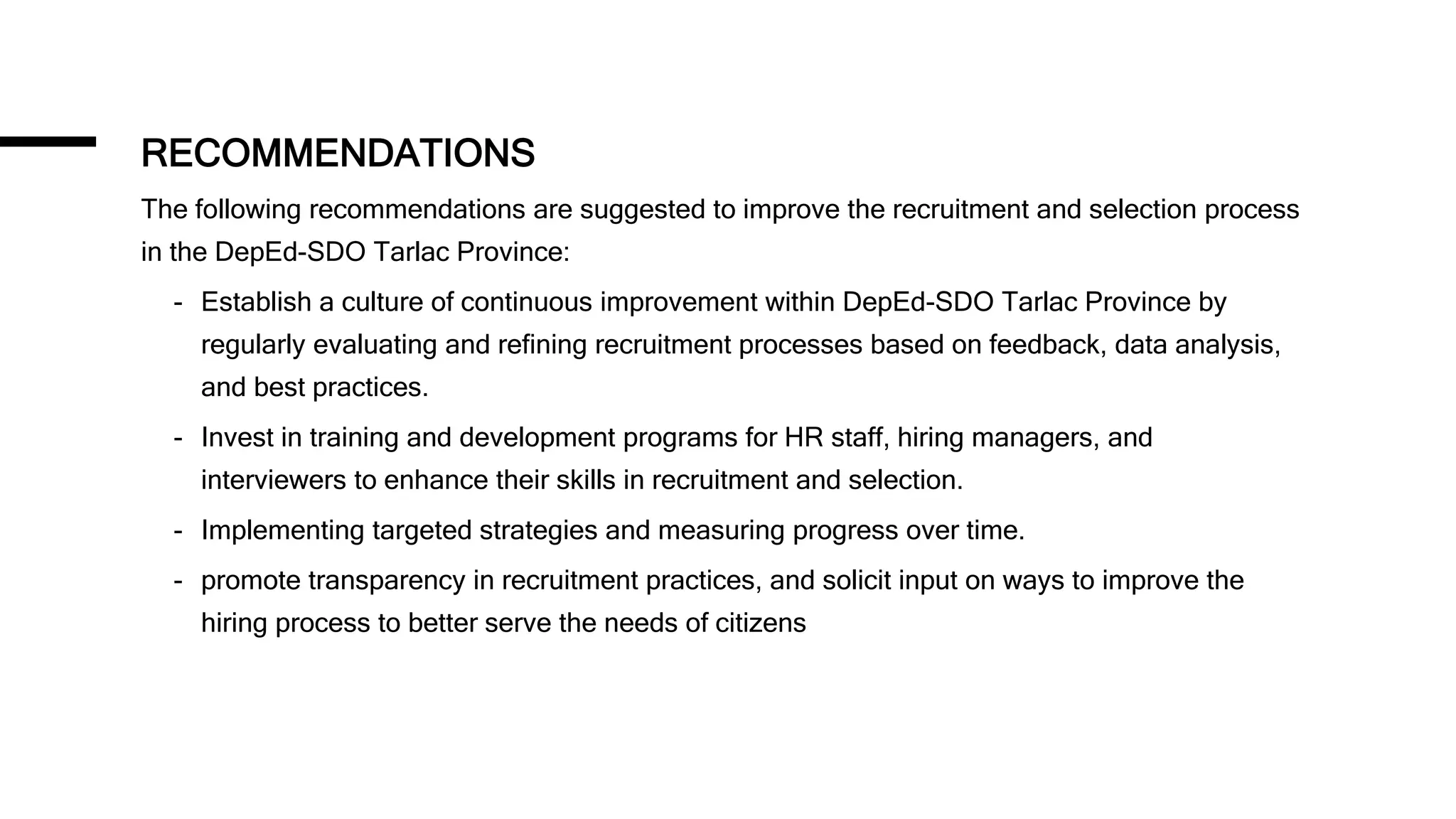 MPA 200 ppt final ( Challenges in Recruitment and Selection Process) | PPT