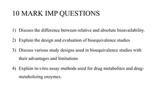 MODERN BIOANALYTICAL TECHNIQUE IMP QUESTION | PPTX
