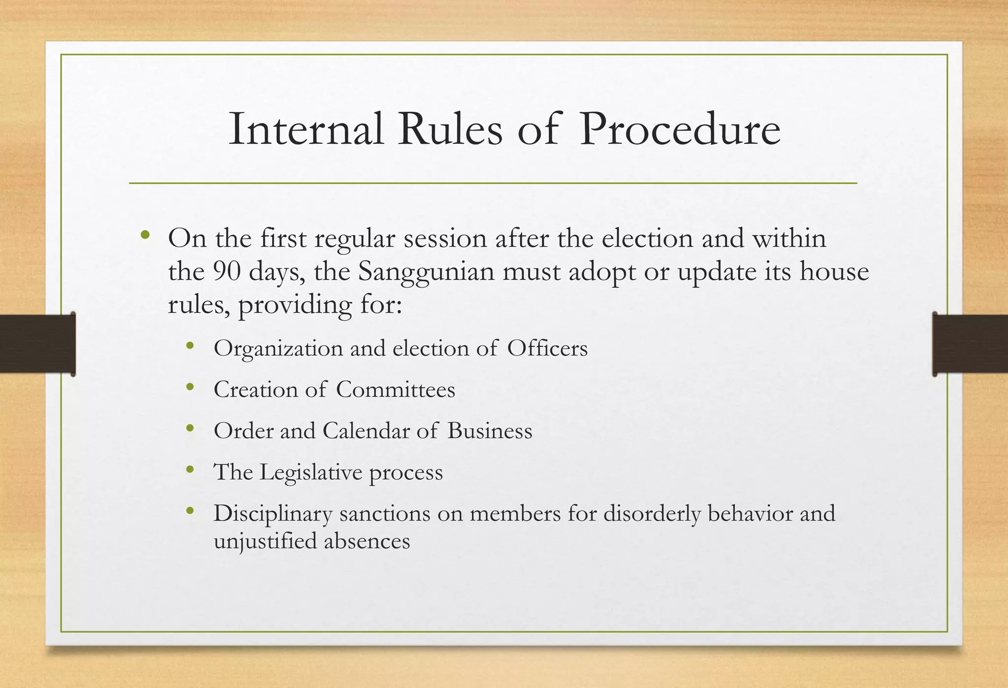 The Local Legislative Process: Powers and Functions of the Sanggunian | PDF