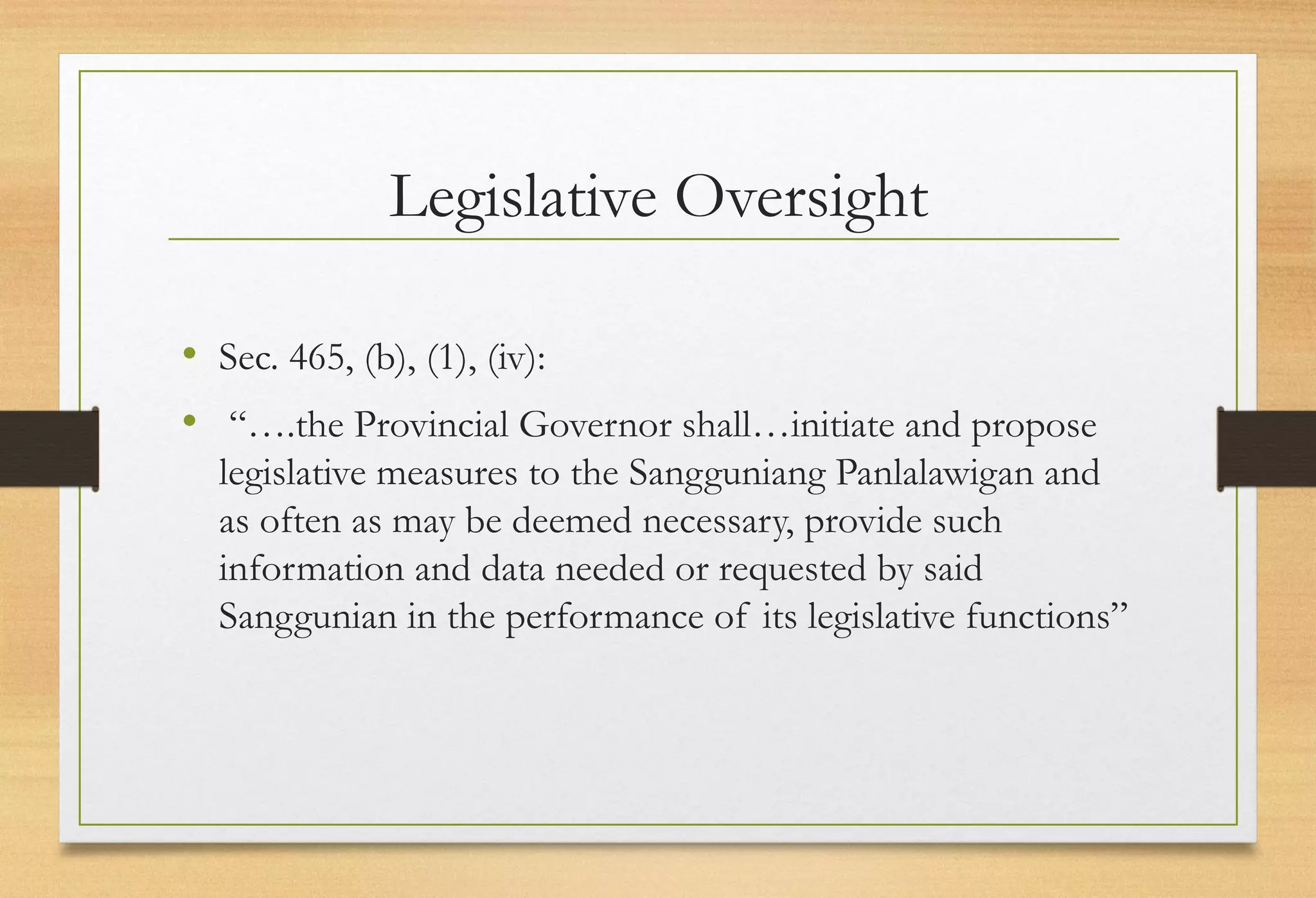 The Local Legislative Process: Powers and Functions of the Sanggunian | PDF