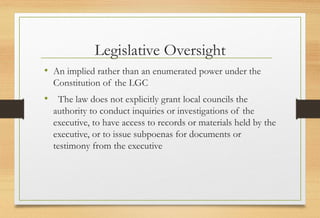 The Local Legislative Process: Powers and Functions of the Sanggunian | PDF