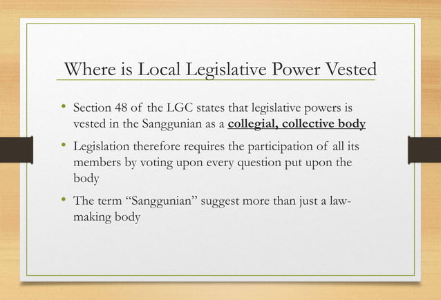 The Local Legislative Process: Powers and Functions of the Sanggunian | PDF