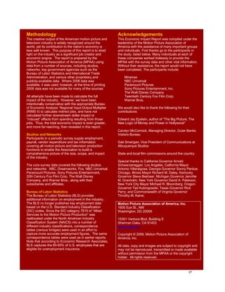 MPAA Economic Impact Report 2009 | PDF