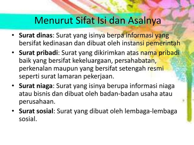 Dasar surat menyurat, bagian bentuk surat. Melakukan prosedur ...