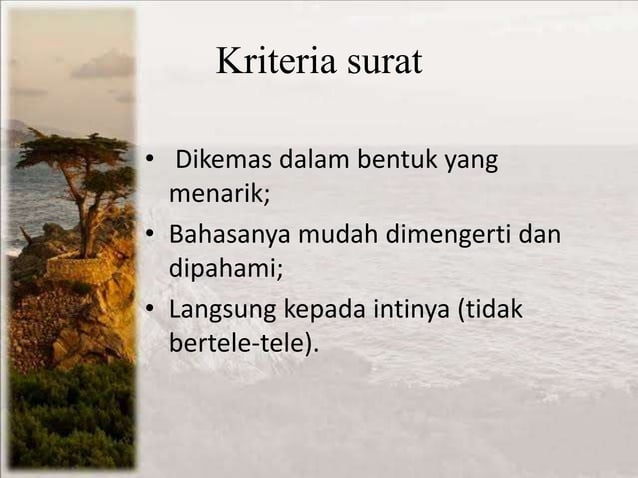 Dasar surat menyurat, bagian bentuk surat. Melakukan prosedur ...