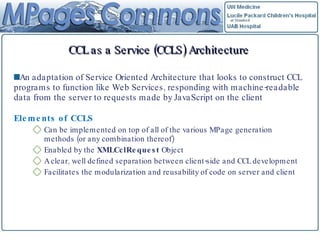 M Pages Technical Forum - Client Server Architectures | PPT