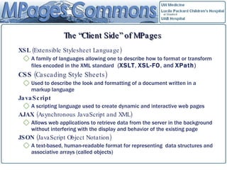 M Pages Technical Forum - Client Server Architectures | PPT
