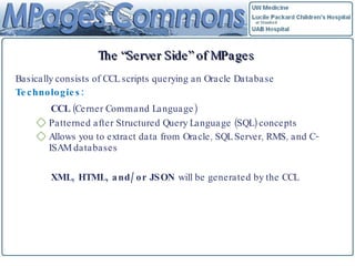 M Pages Technical Forum - Client Server Architectures | PPT