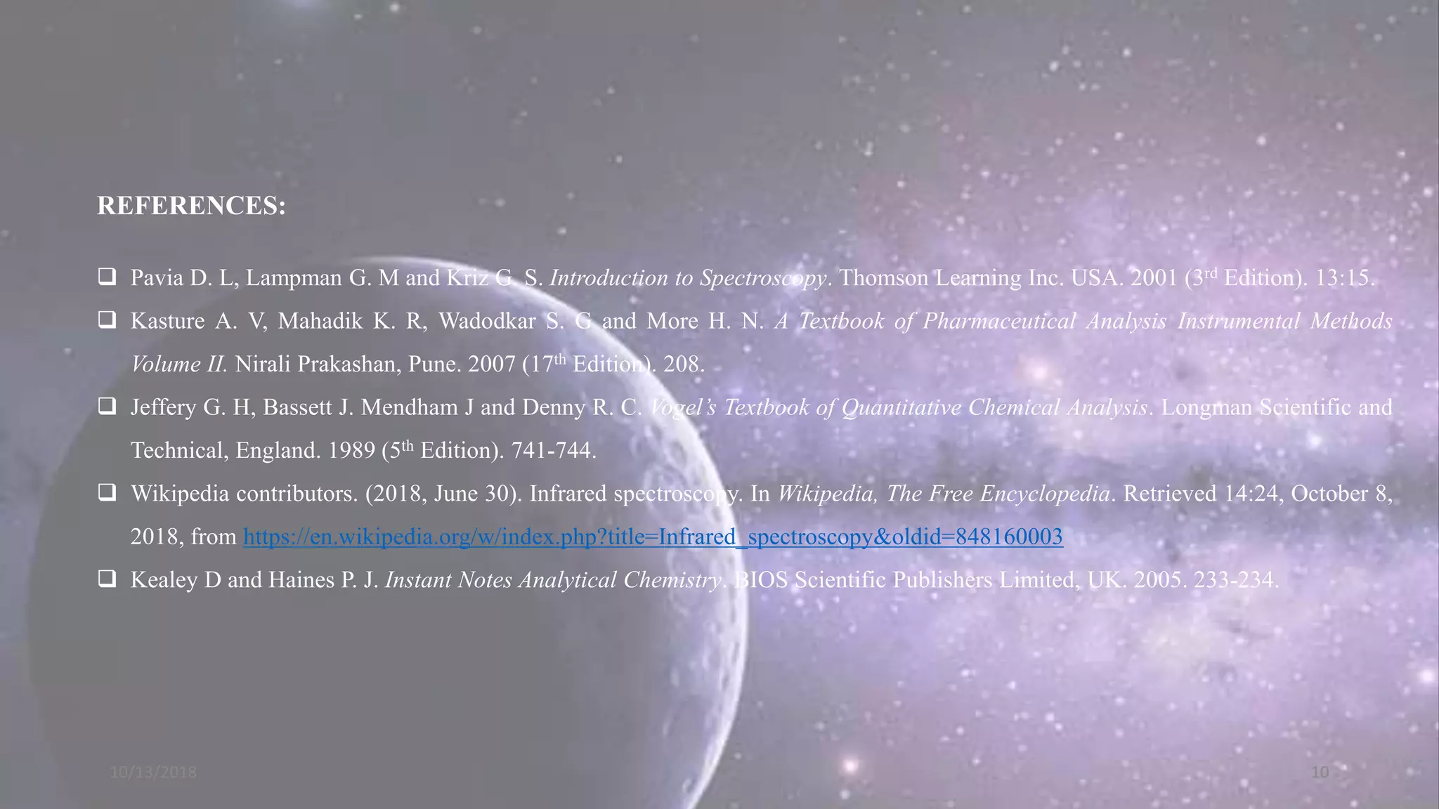 Theory of IR spectroscopy | PPTX