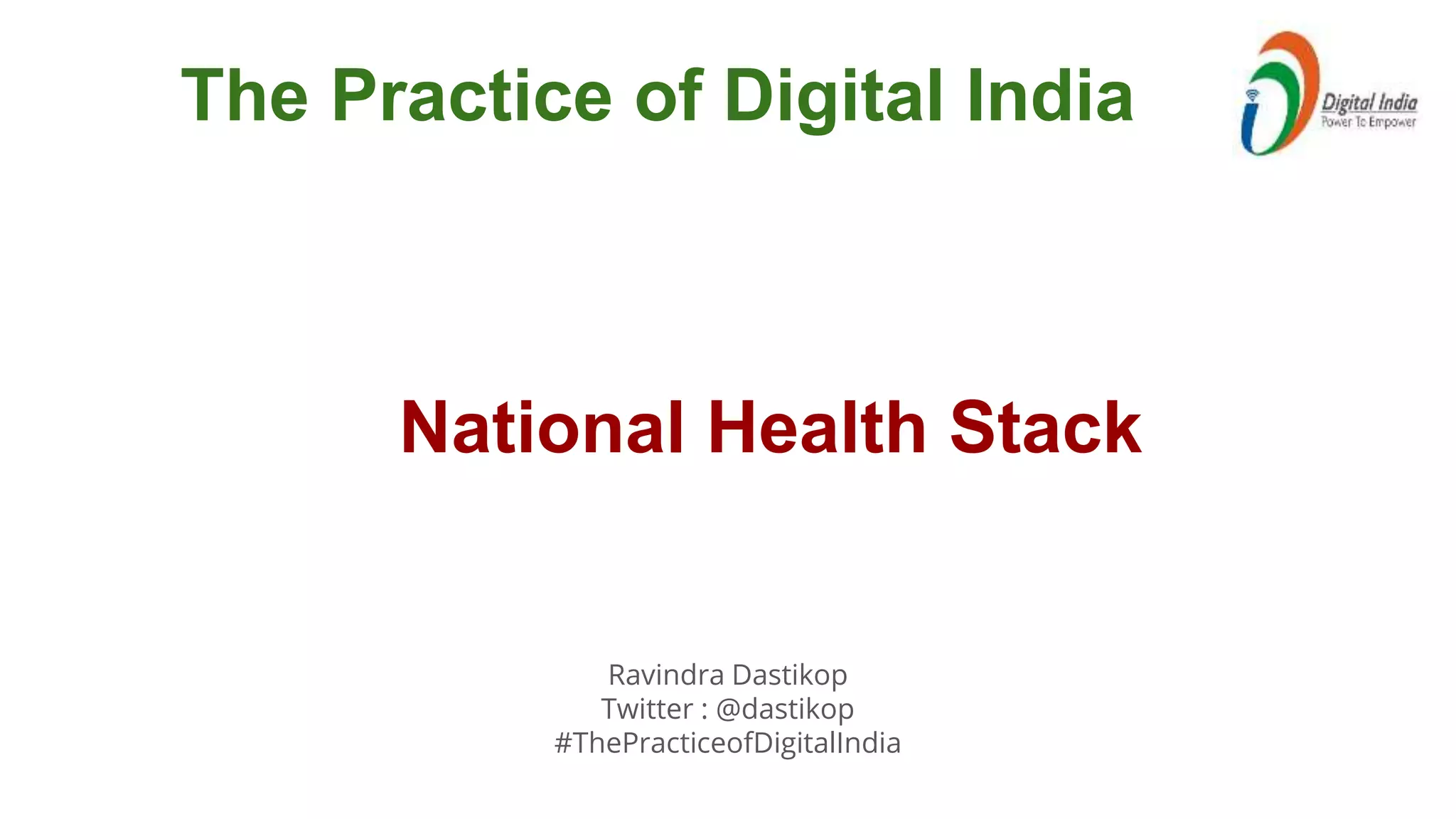 National Health Stack | PPTX