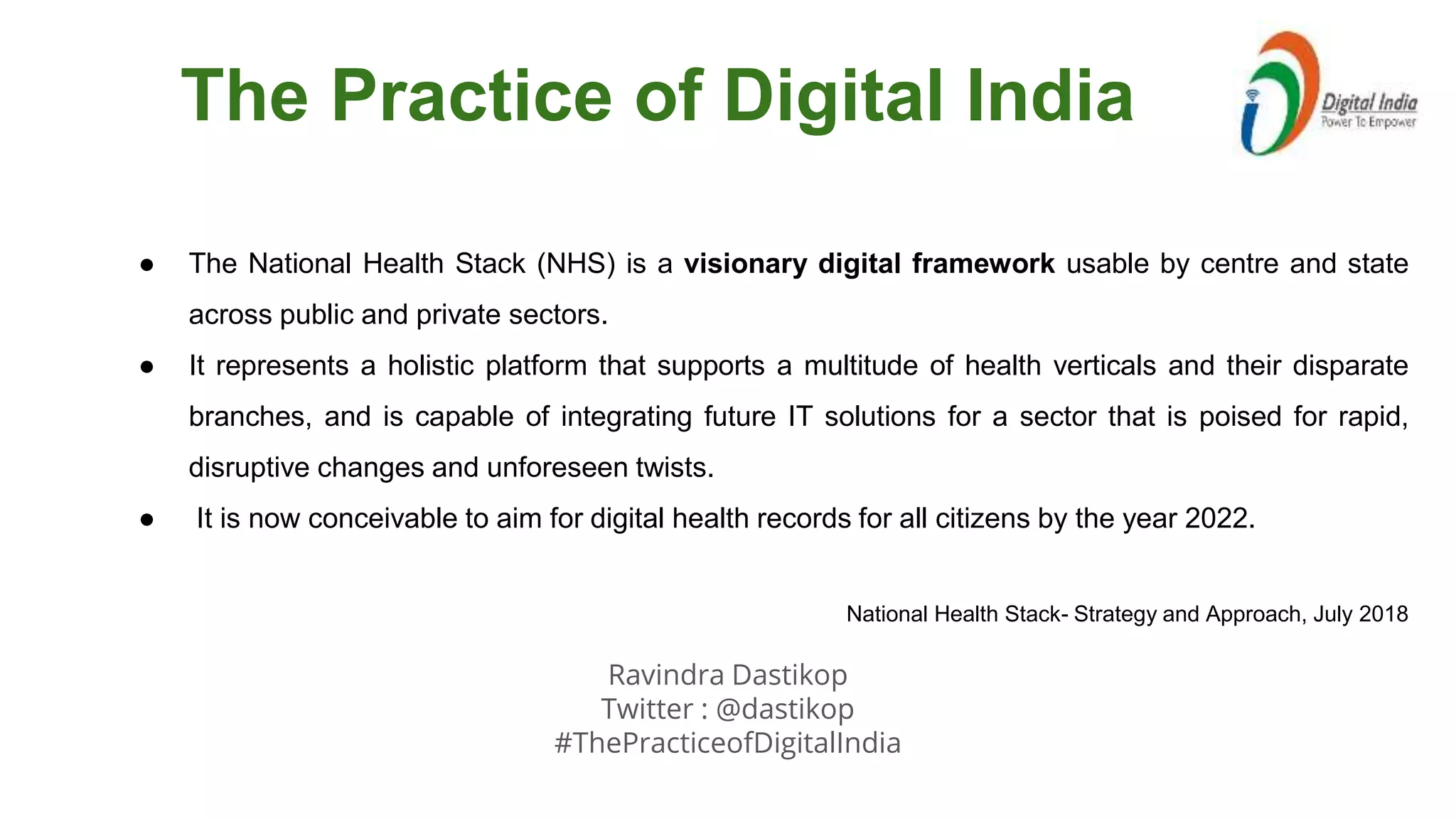 National Health Stack | PPTX