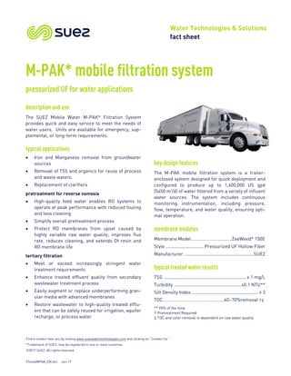 Mpak Suez Water | PDF