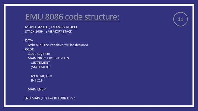Microprocessor And Assembly Language. (EMU 8086 Microprocessor) | PPT Microprocessor And Assembly Language. (EMU 8086 Microprocessor) | PPT