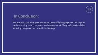 Microprocessor And Assembly Language. (EMU 8086 Microprocessor) | PPTX