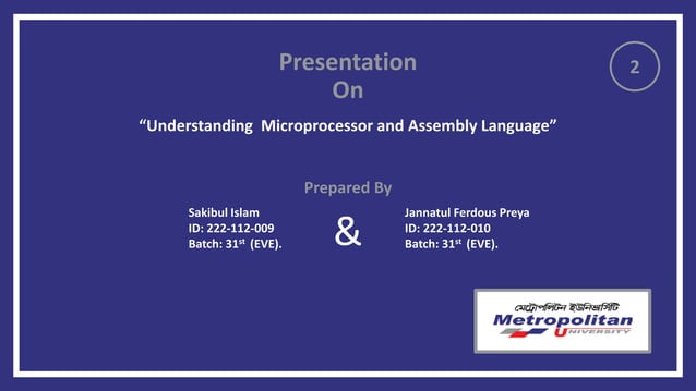 Microprocessor And Assembly Language. (EMU 8086 Microprocessor) | PPTX