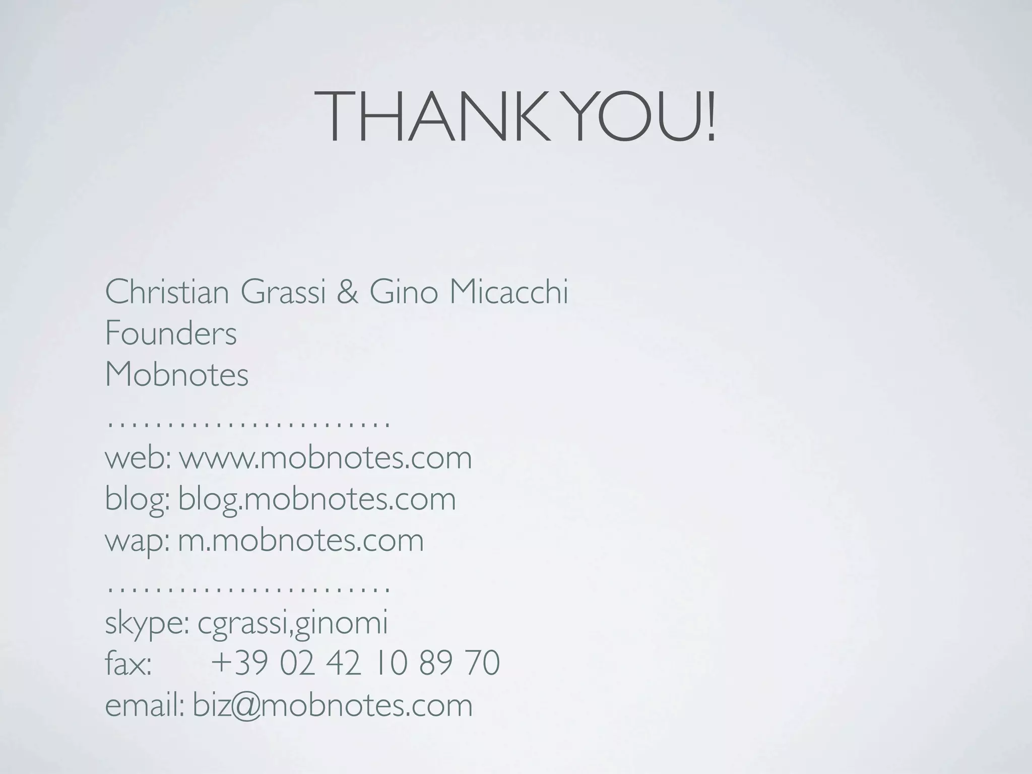 Mobile Premier Awards Mobnotes | PPT