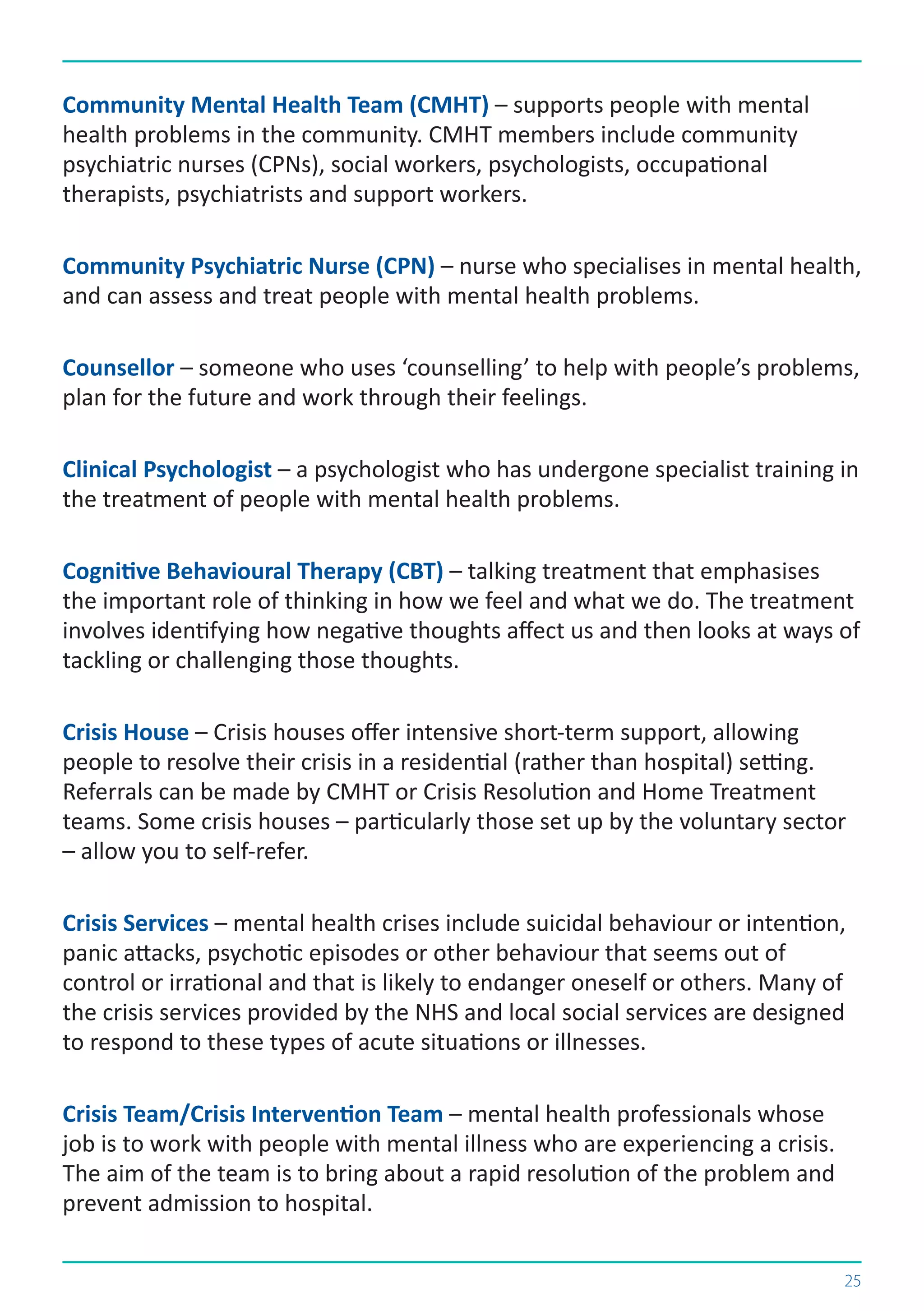 MP and Staffers Guide to Mental Health | PDF