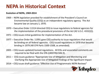 Best Practices for NEPA Compliance and Related Permitting for Projects ...