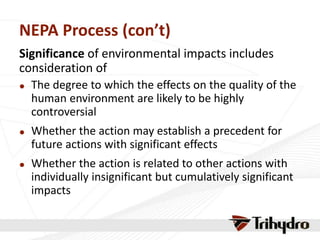 Best Practices for NEPA Compliance and Related Permitting for Projects ...