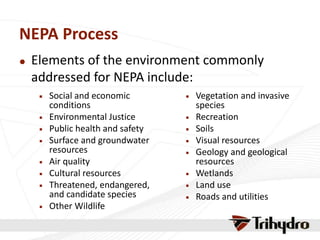 Best Practices for NEPA Compliance and Related Permitting for Projects ...