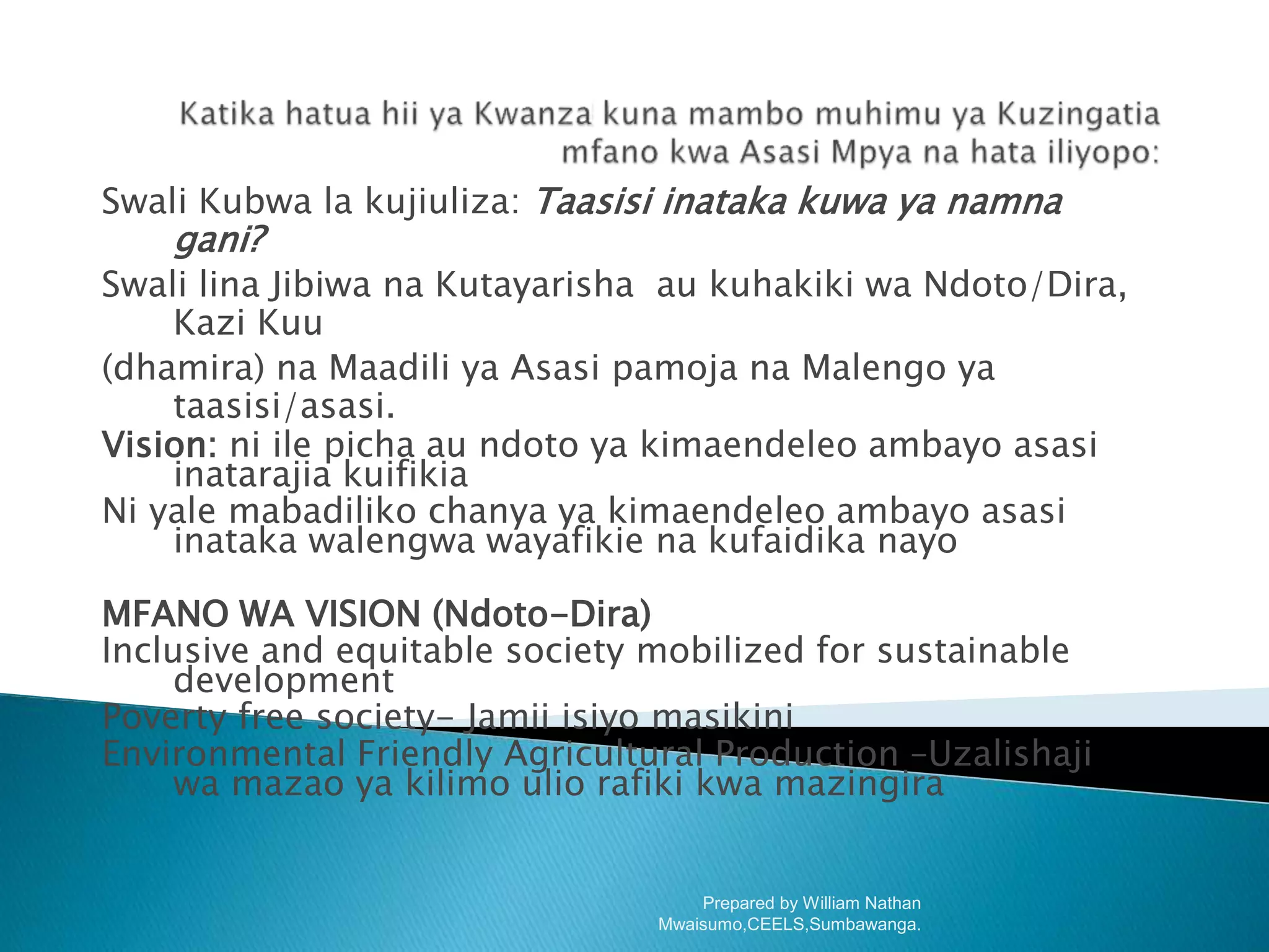 MPANGO MKAKATI | PPTX