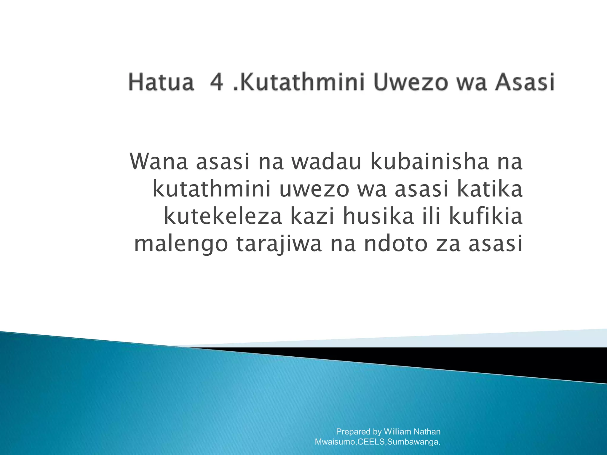 MPANGO MKAKATI | PPTX