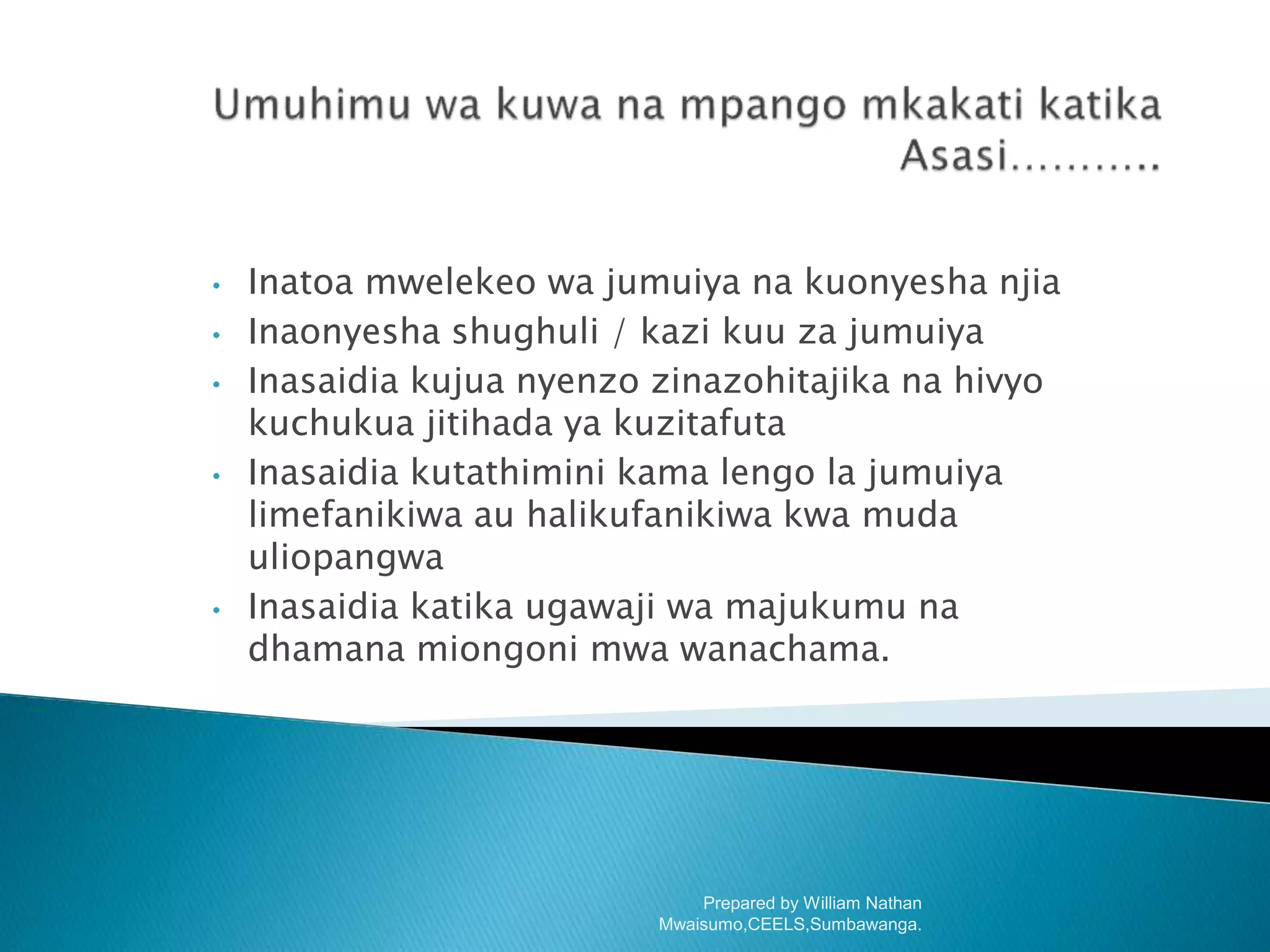 MPANGO MKAKATI | PPTX