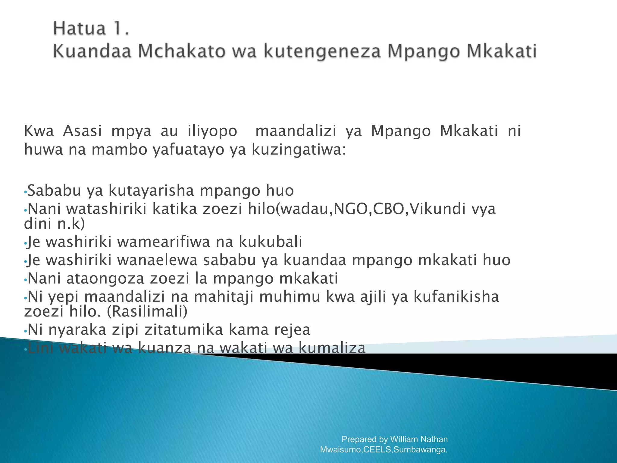 MPANGO MKAKATI | PPTX