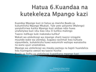 MPANGO MKAKATI | PPTX