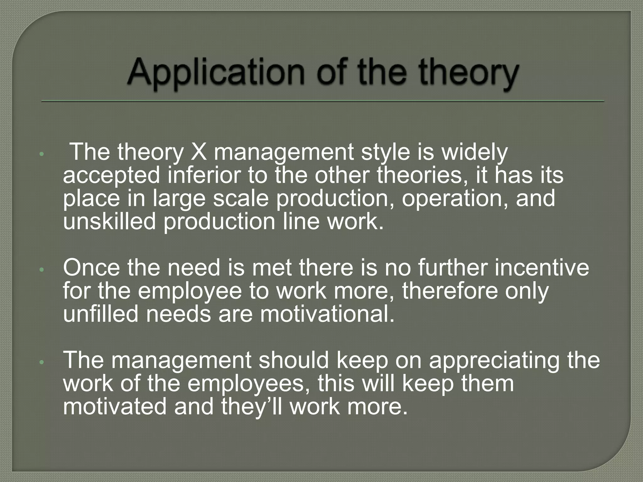 Mc Gregor's & Ouchi's theories of management. | PPTX