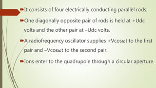 Quadrupole and Time of Flight Mass analysers. | PPTX