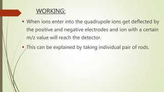 Quadrupole and Time of Flight Mass analysers. | PPTX