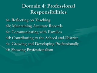 Framework for Teaching | PPT