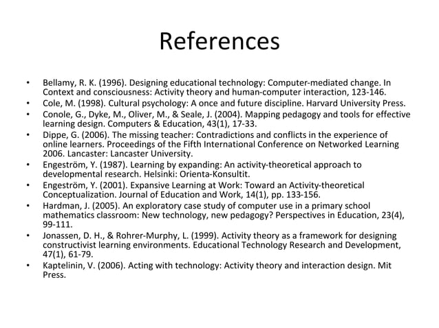 Analysing technology mediated learning in social context | PPT