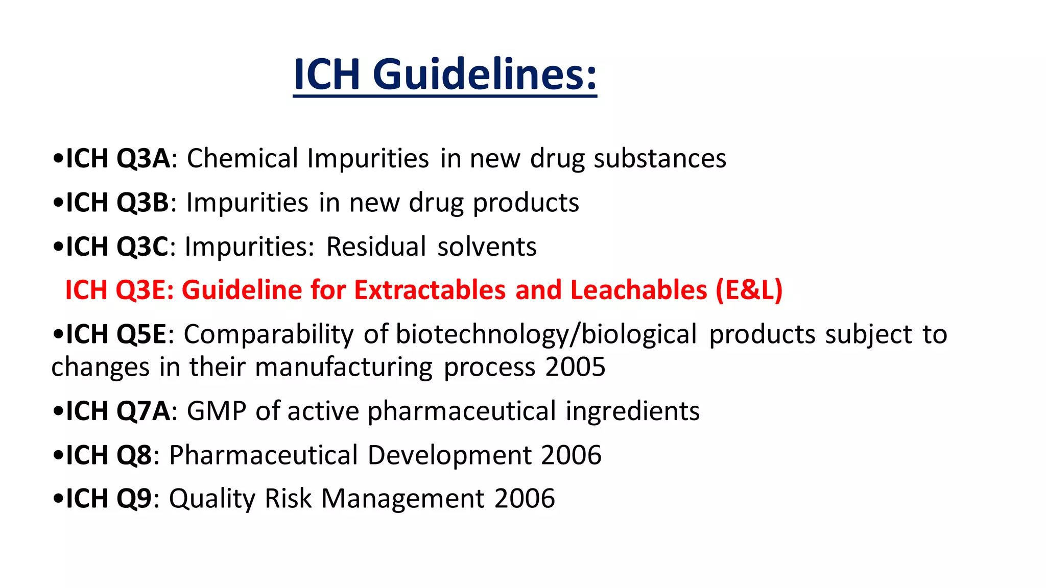 Detection and identification of Extractables and leachables from Pharmaceutical Products using ...