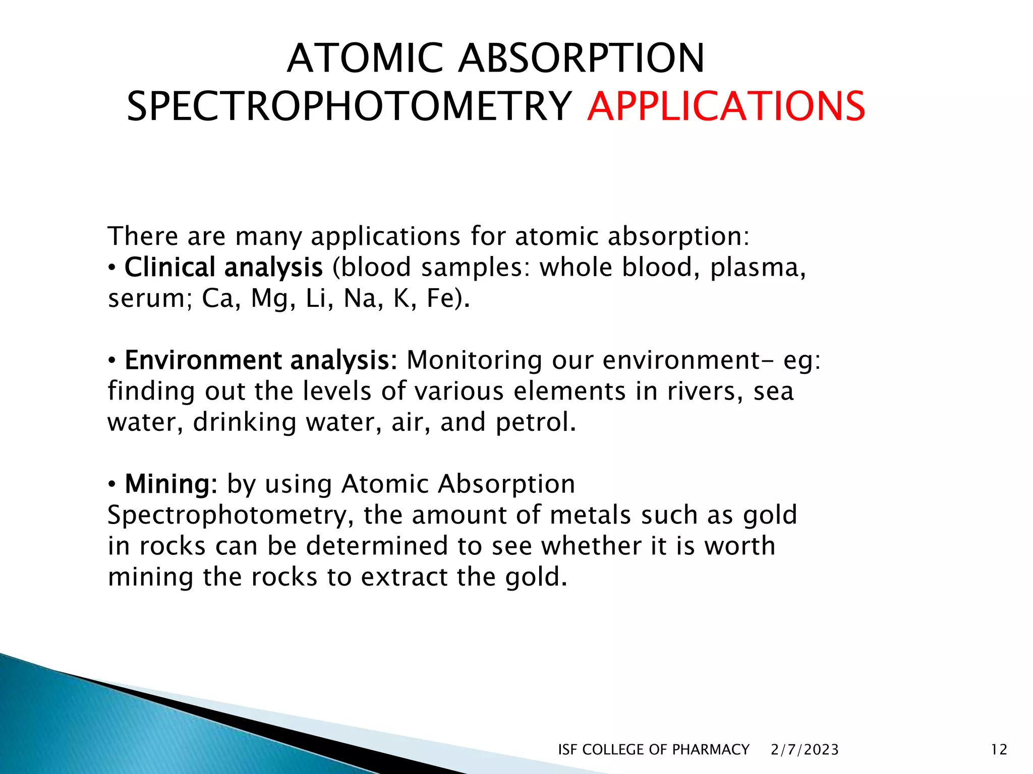 Atomic absorption anf flame emission spectrophotometry | PPTX