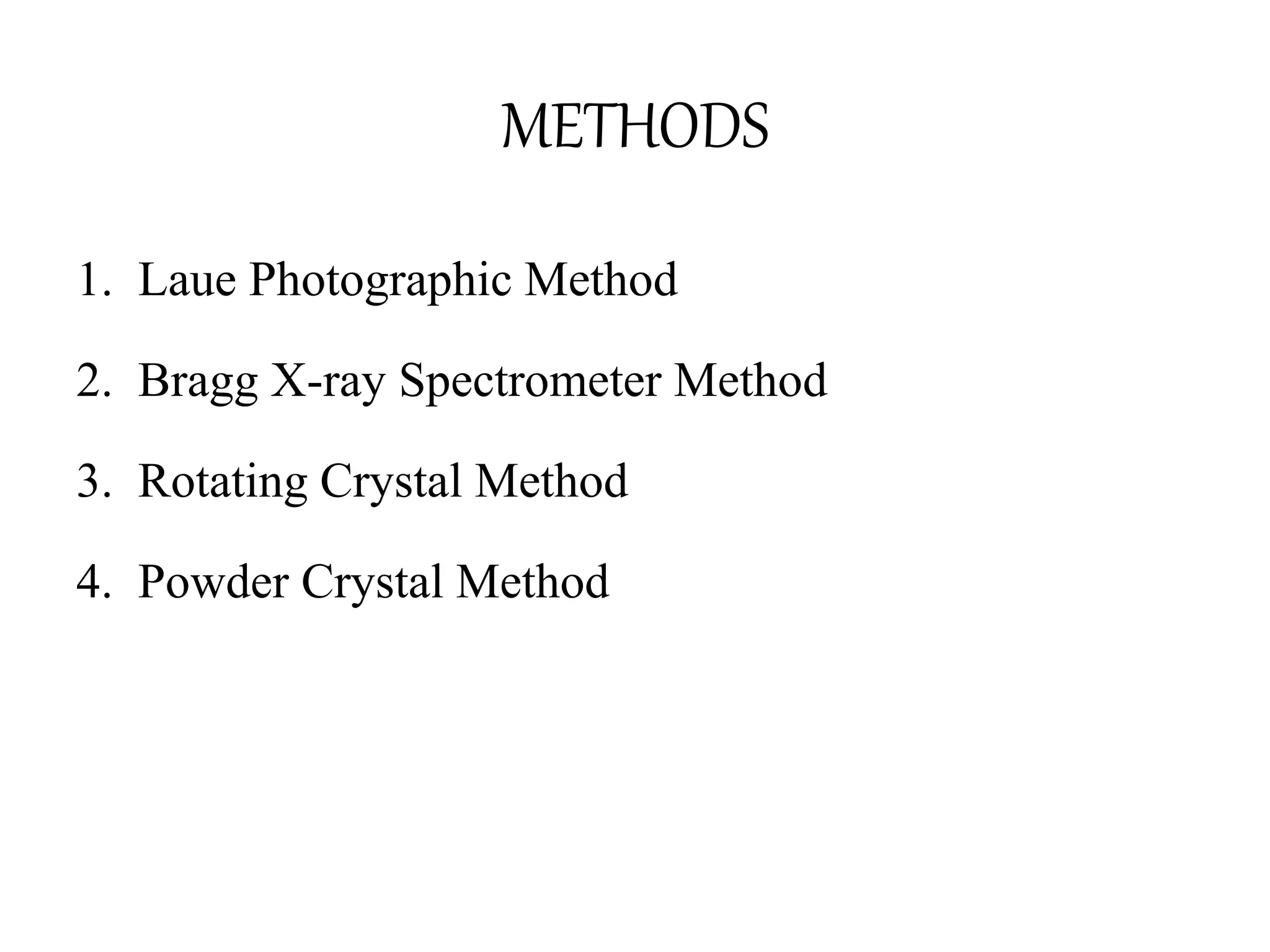 X-ray Crystallography | PPTX