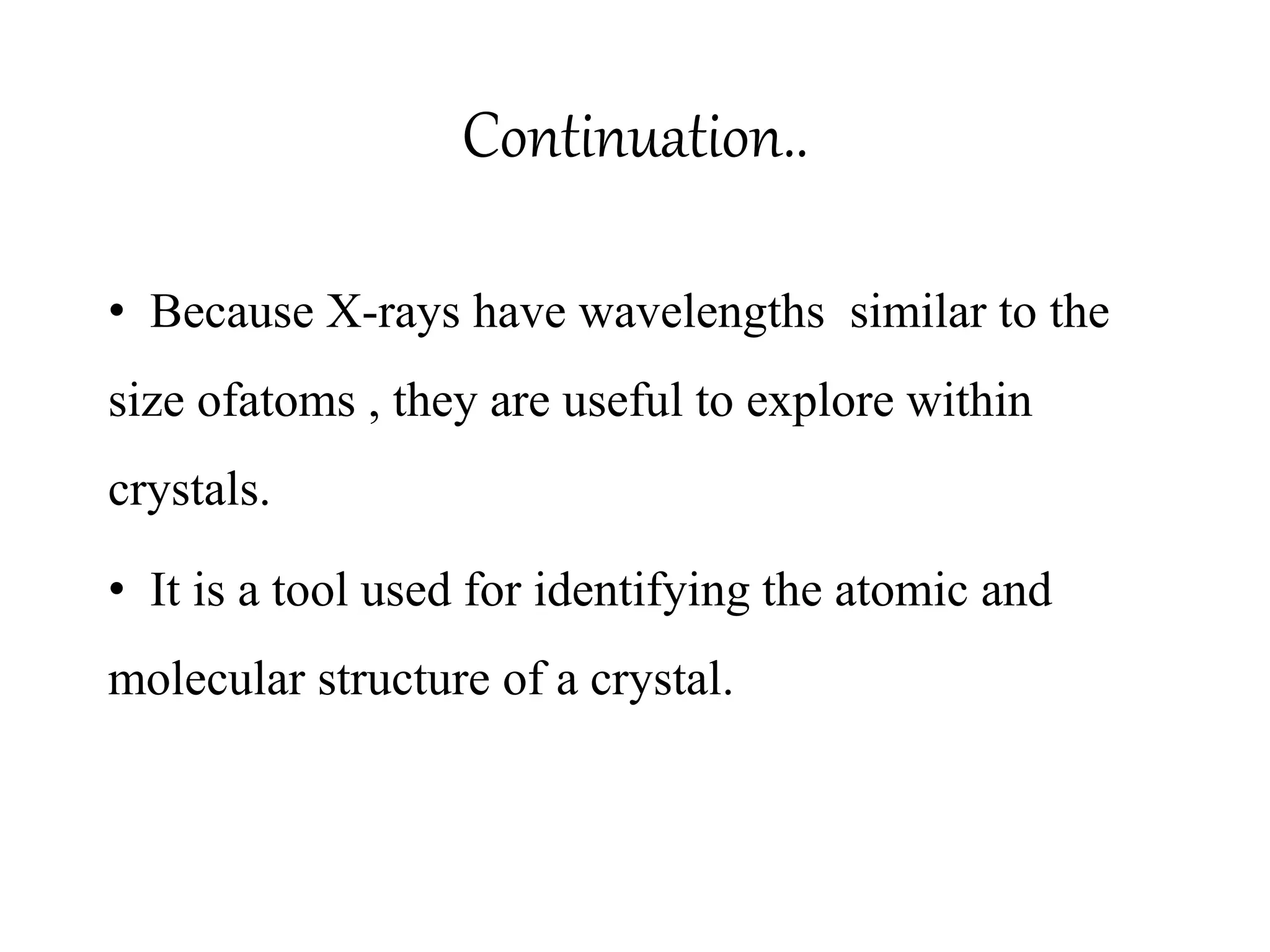 X-ray Crystallography | PPTX