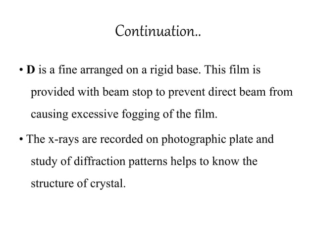 X-ray Crystallography | PPTX
