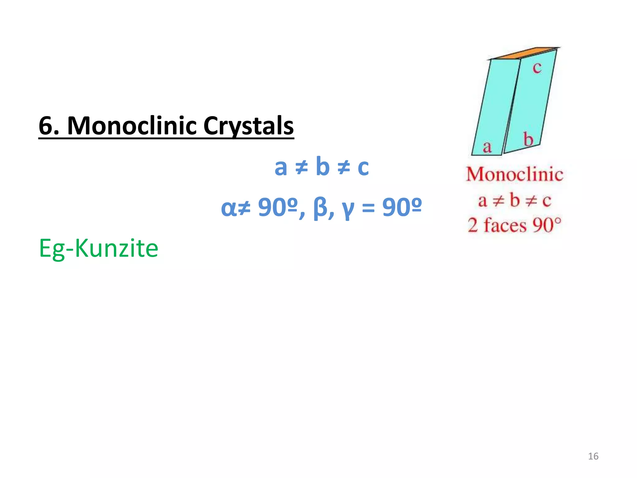 Types Of Crystals And Application Of X Ray Diffraction Pptx