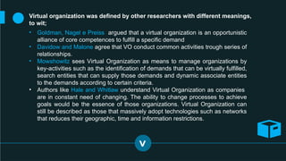 Public Administration Virtual Organization | PPTX