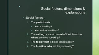 Sociolinguistic and its Definition -Dede Oetomo | PPT