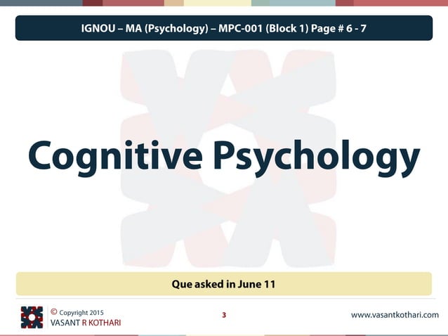 Mpc 001-01-01 cognitive psychology | PDF