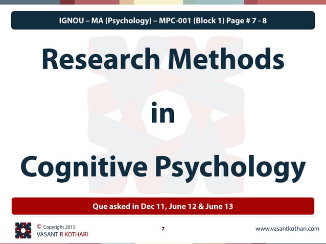 Mpc 001-01-01 cognitive psychology | PDF